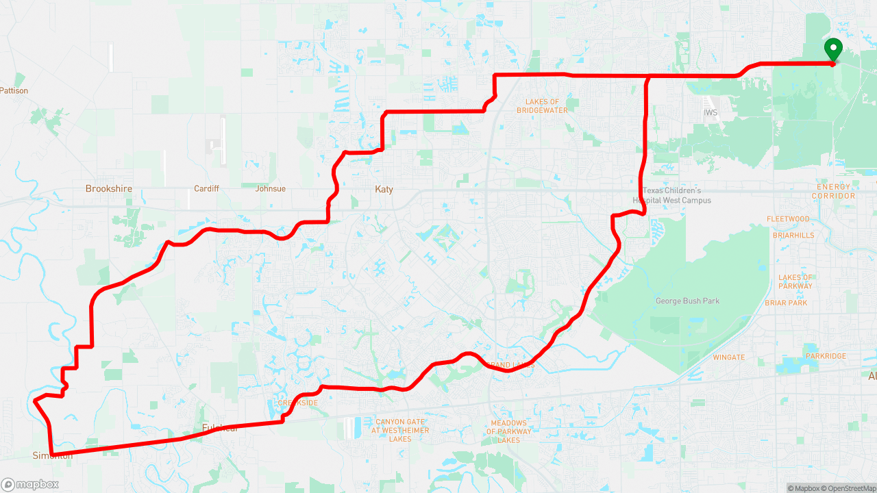 Chasing Watts | Cycling Addicks 61 Mile Simonton Loop
